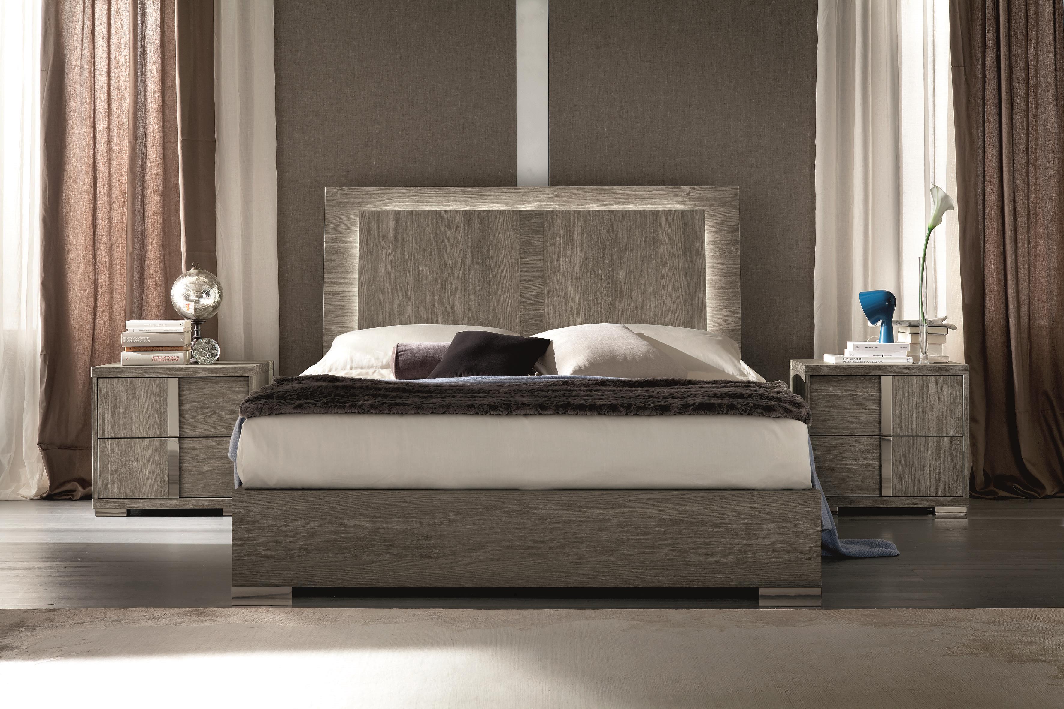 King bed frame with lights store